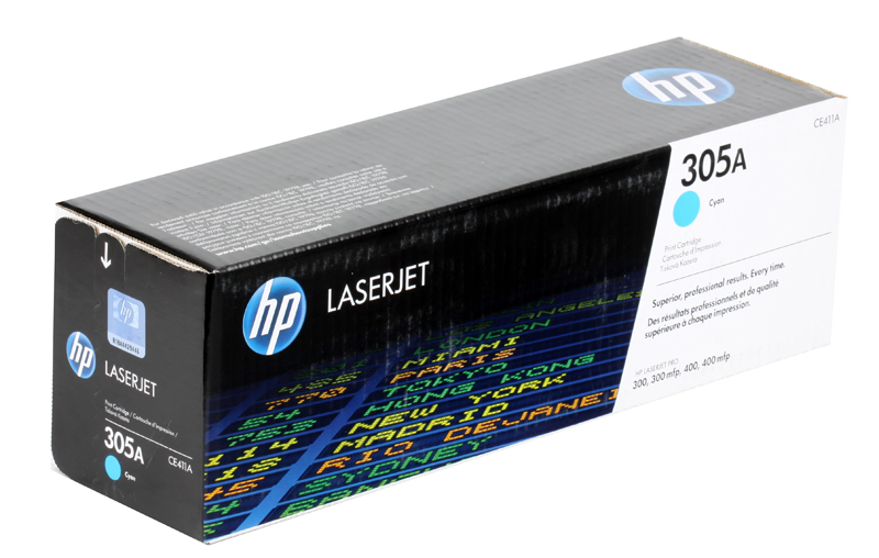 Картридж для лазерного принтера HP 305A (CE411A) голубой, оригинал
