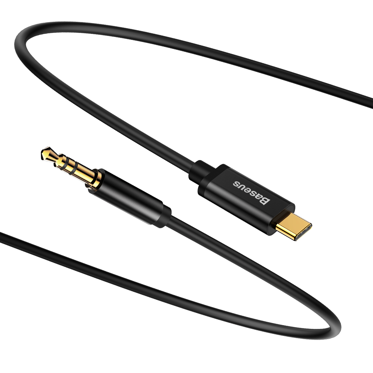 Кабель Baseus Yiven Type-C male To 3.5 male Audio Cable M01 Black