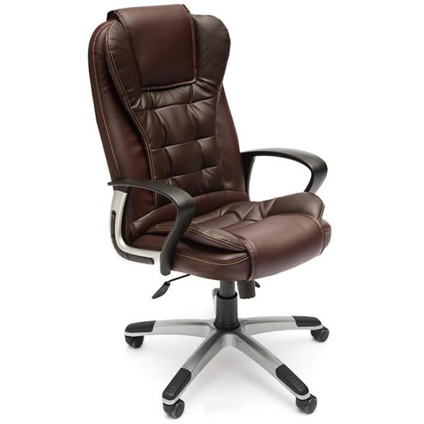 Кресло компьютерное офисное на колесиках Tetchair BARON коричневый