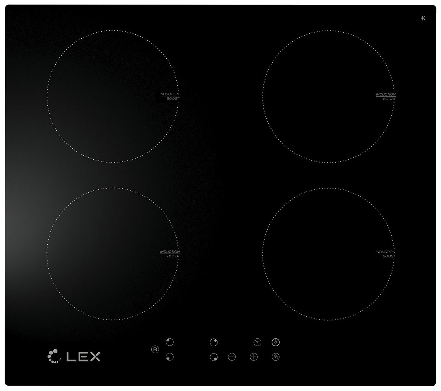 Встраиваемая варочная панель индукционная LEX EVI 640 BL черный