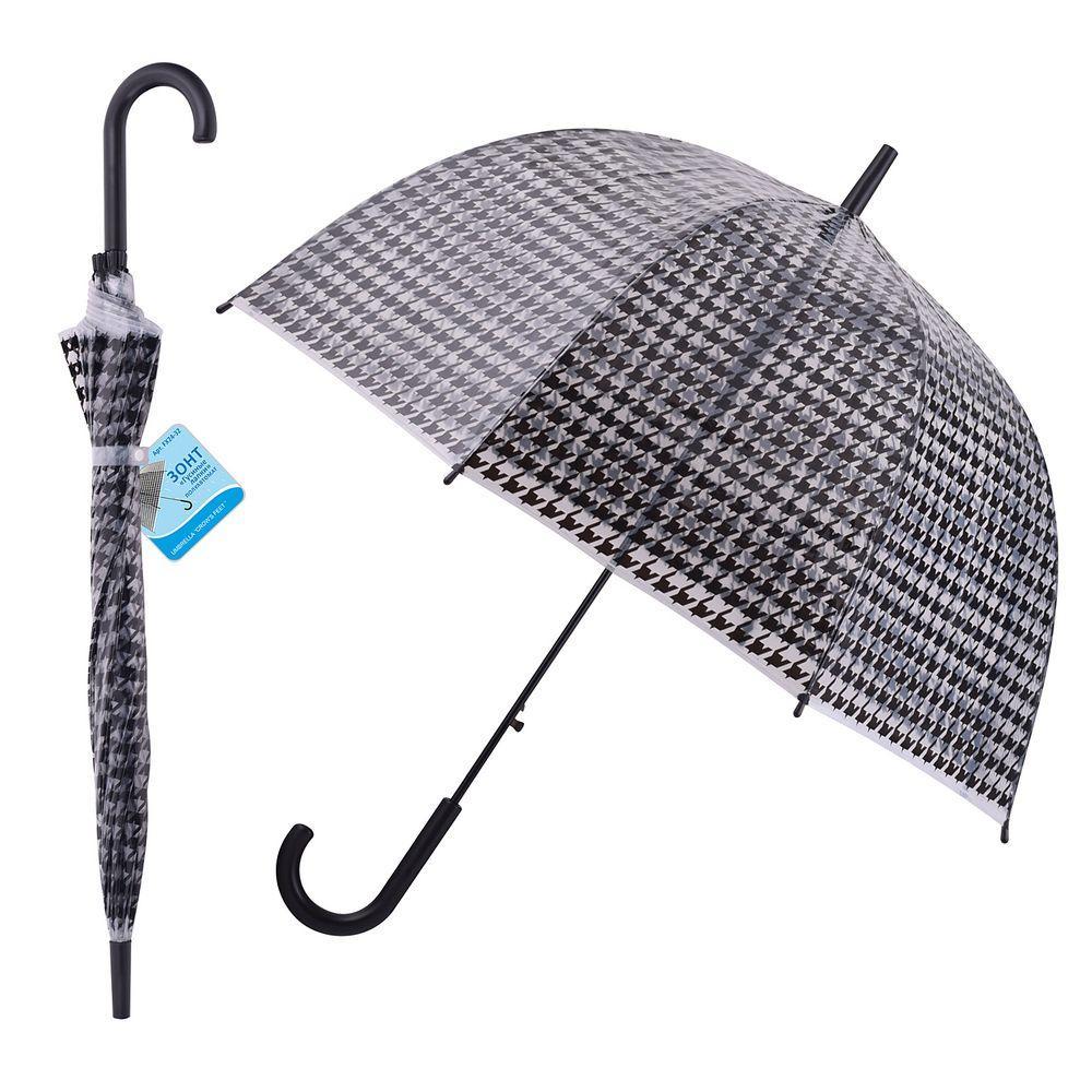 Зонт-трость женский полуавтоматический Мультидом FX24-32 черный
