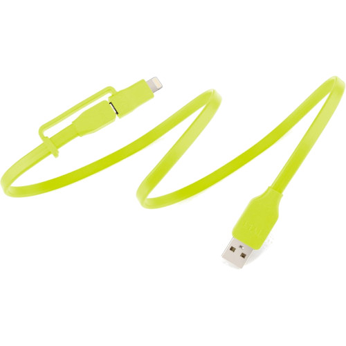 Кабель Tylt Flyp-Duo Reversible USB Charge & Sync Cable 1 м Green