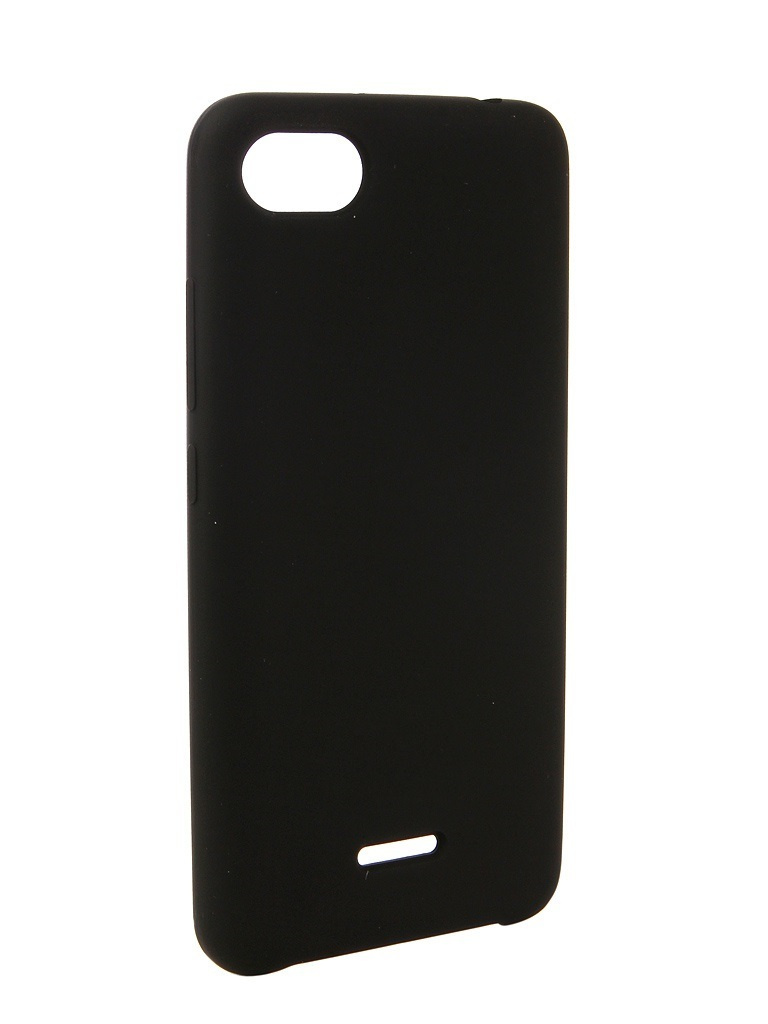 Силиконовый чехол TPU Case матовый для Xiaomi Redmi 6a черный