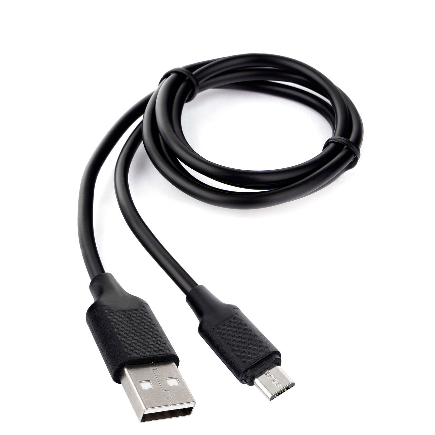 Кабель USB 2.0 Cablexpert 1м, черный (CCB-mUSB2-AMBMO2-1MB)