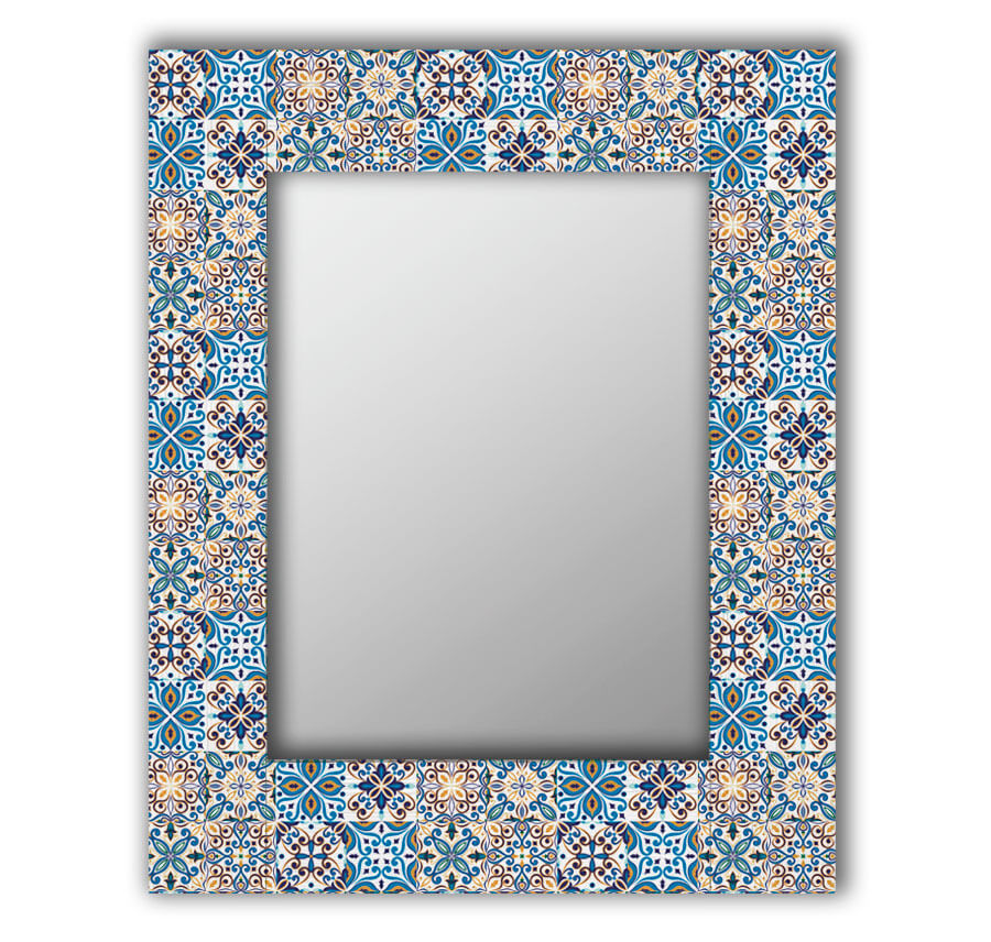 Настенное зеркало Мексиканская плитка 04-0117-75х110 Дом Корлеоне