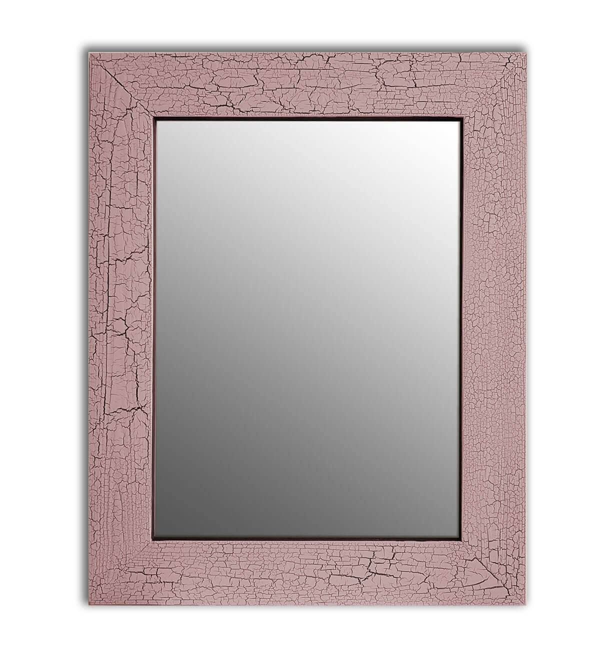Настенное зеркало Кракелюр Розовый 04-0125-80х80 Дом Корлеоне