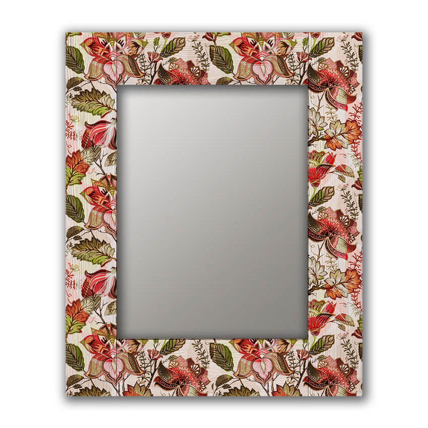 Зеркало настенное Дом Корлеоне Цветы Прованс 04-0027-60х60 см, уф печать