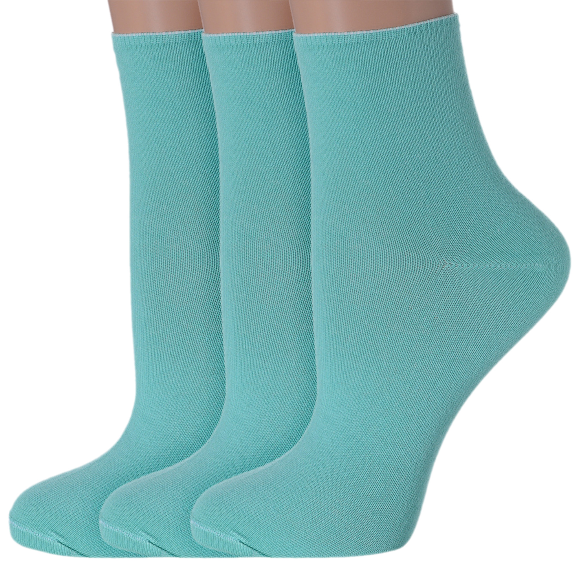 Комплект носков женских ХОХ 3-G-1406 бирюзовых 23