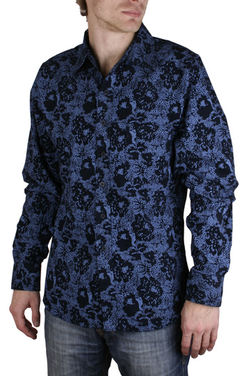 Рубашка мужская Maestro AVR1188 синяя 42/176-182