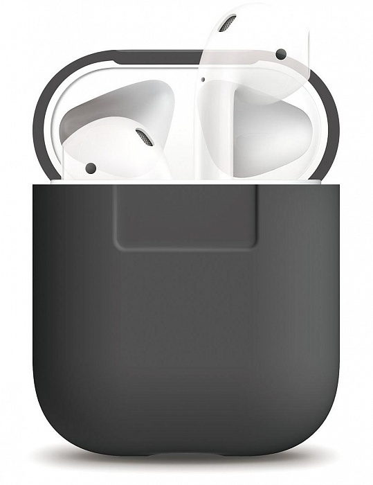 Чехол Elago для AirPods Silicone case Dark grey