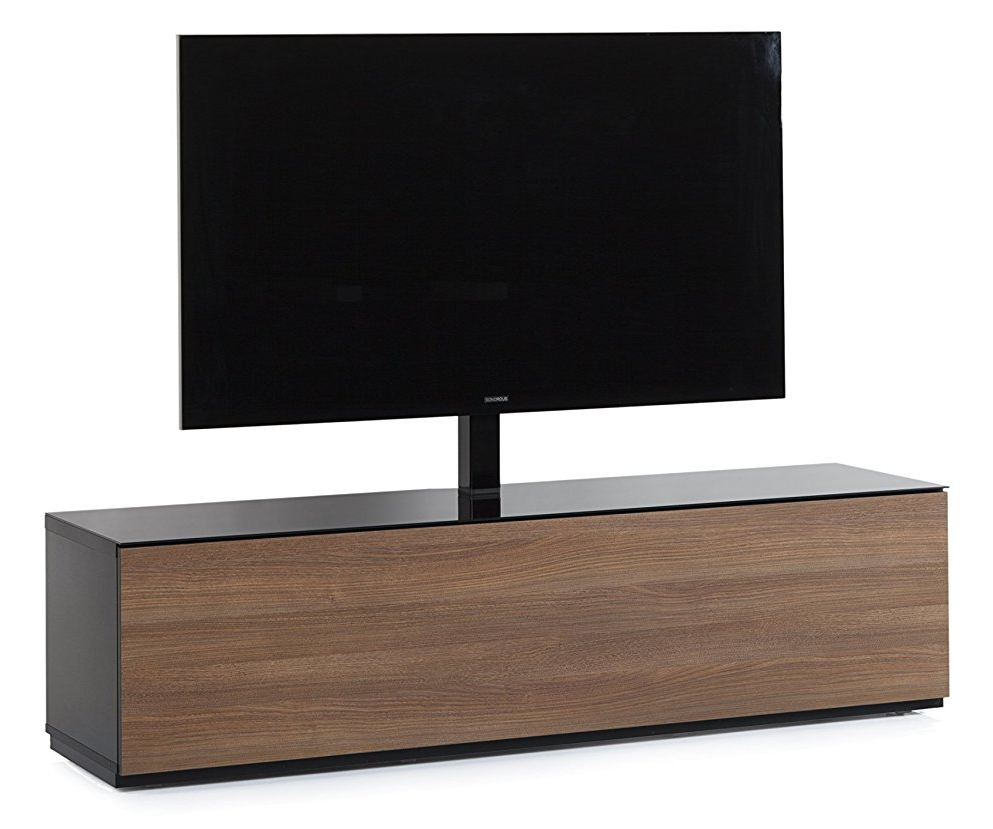 Тумба под телевизор приставная SONOROUS ST 161F BLK 165х45х87 см, черный