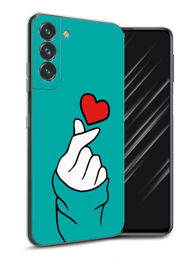 Чехол Awog на Samsung Galaxy S22 / Самсунг S22 "Маленькое сердечко"