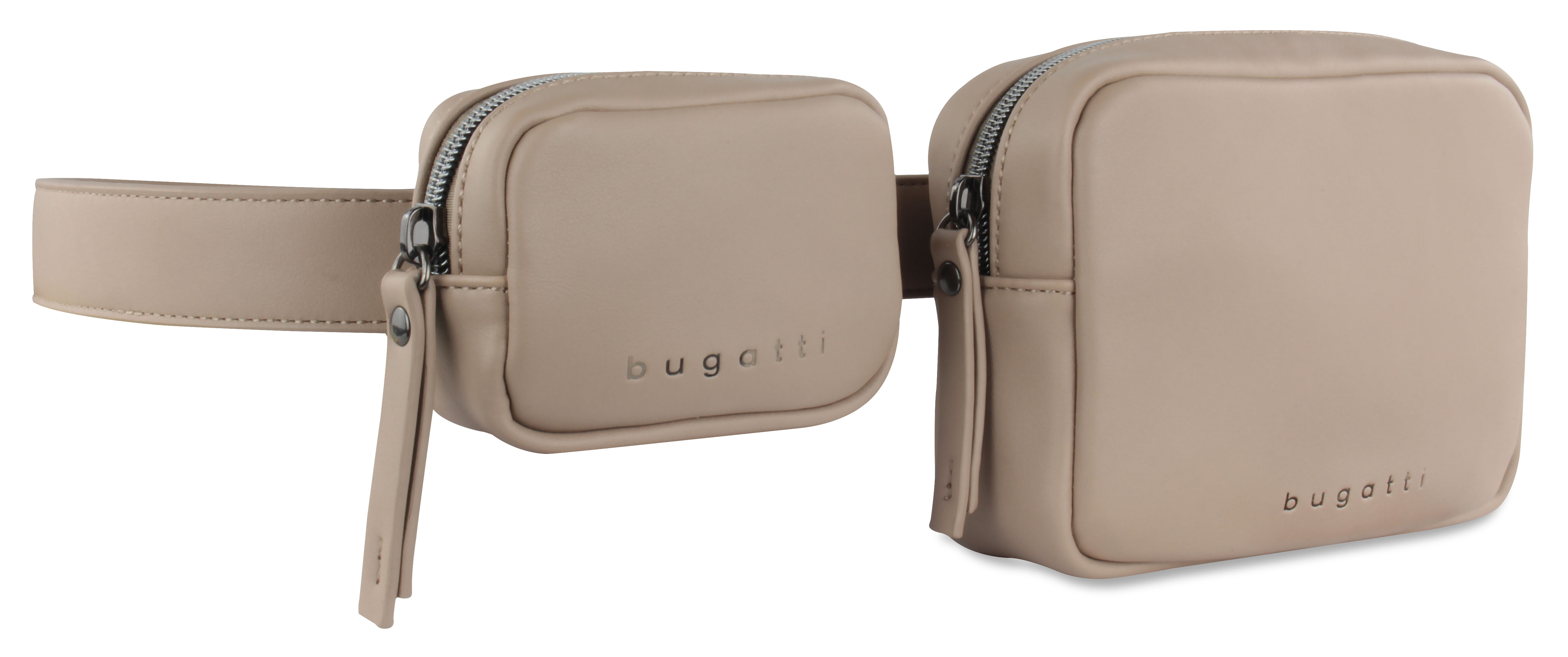 Комплект (сумка+кошелек) женский Bugatti Almata waist, песочный
