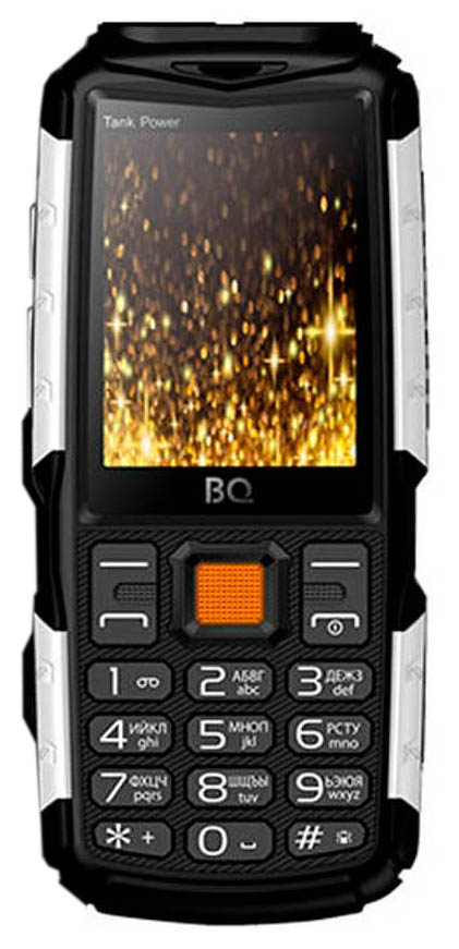 Мобильный телефон BQ 2430 Tank Power Black/Silver