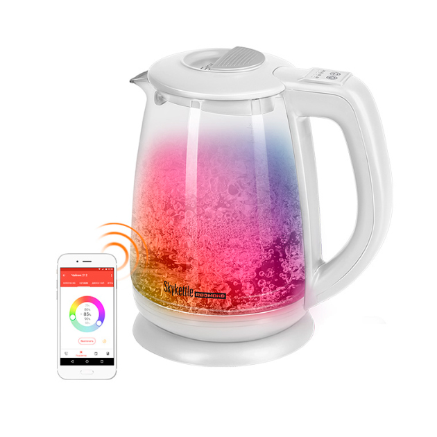 Чайник электрический REDMOND SKYKETTLE RK-G212S 1.7 л Transparent, Colorful