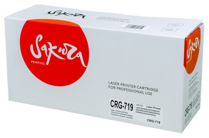 Картридж для лазерного принтера Sakura 719, черный