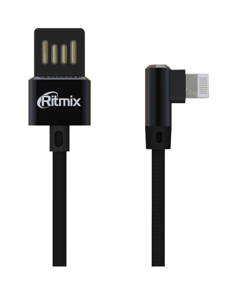 Кабель Ritmix RCC-428 Lightning 1м Black