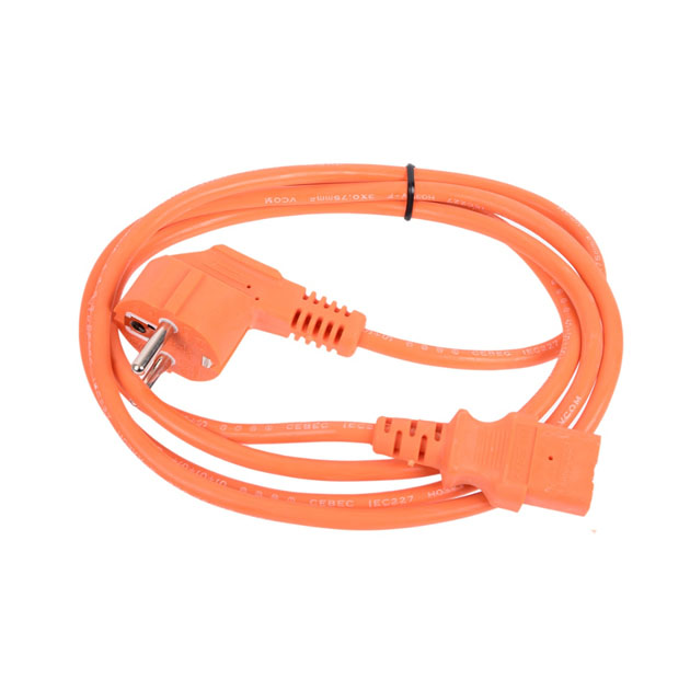 Кабель VCOM IEC 320 C13-CEE 7/7, M-F 1,8м Orange (CE021-CU0.75-1.8M-O)