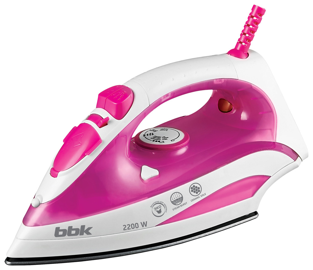 Утюг BBK ISE-2200 White/Pink