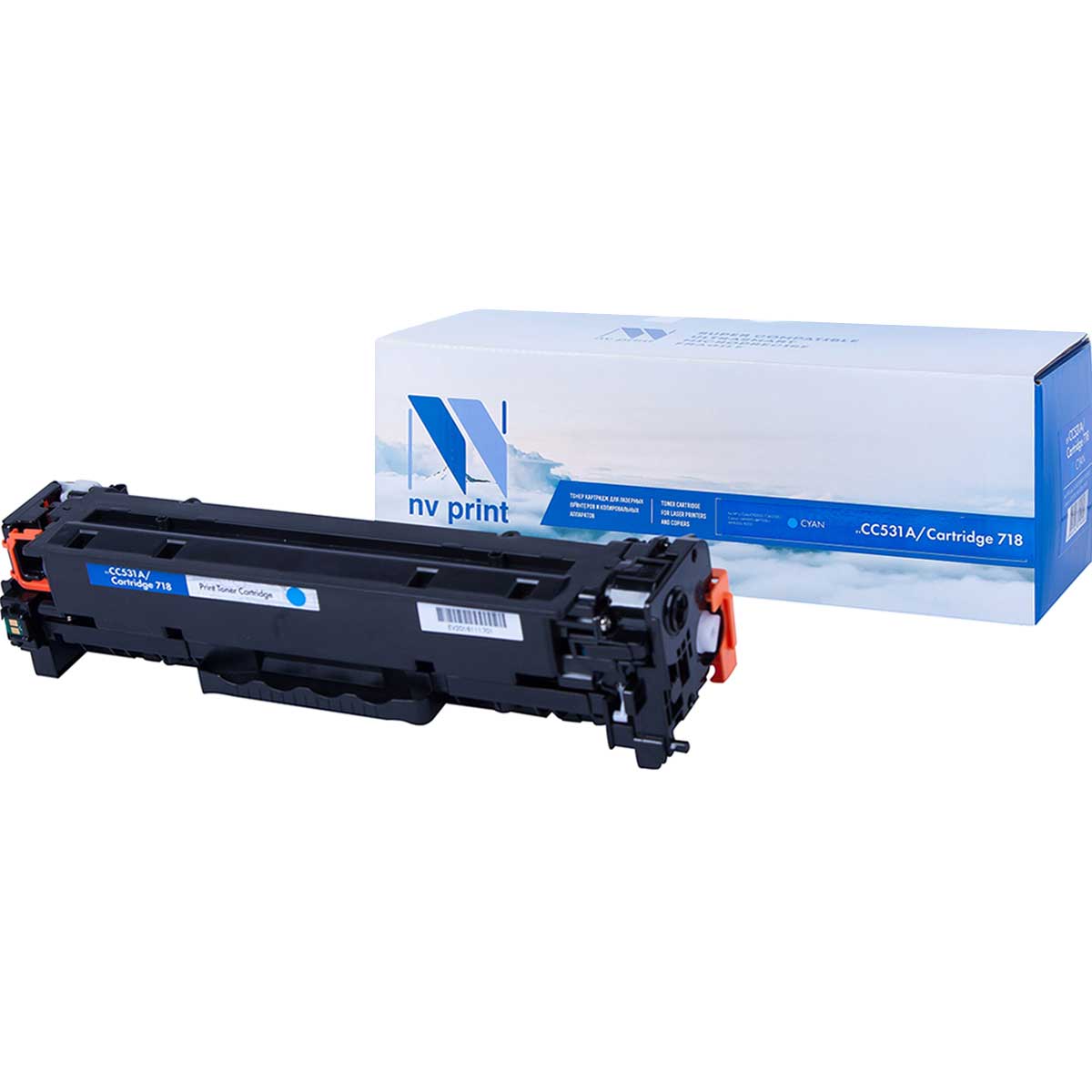 Картридж для лазерного принтера NV Print CC531A/718C, голубой