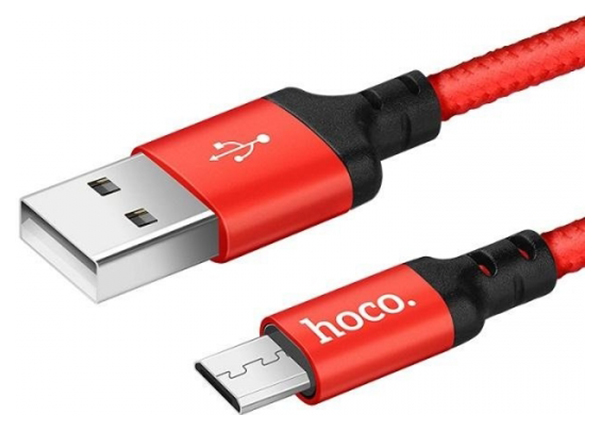 Кабель Hoco X14 microUSB 1м Red