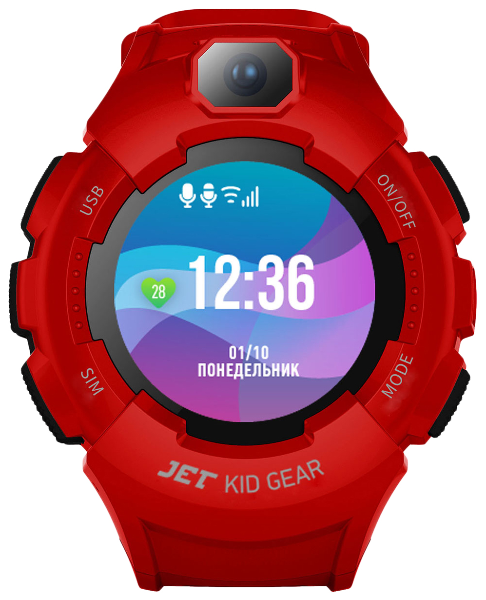 Детские смарт-часы Jet Kid Gear Red/Red