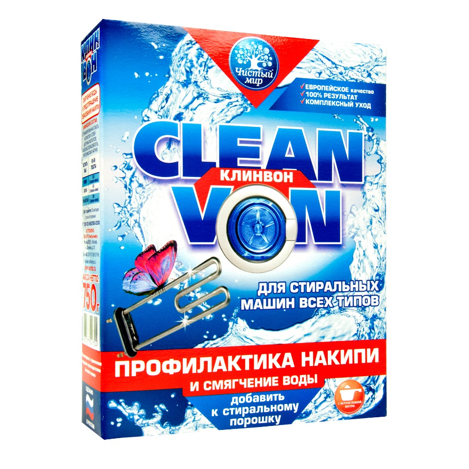 Средство от накипи и для смягчения воды Чистый мир CLEAN VON