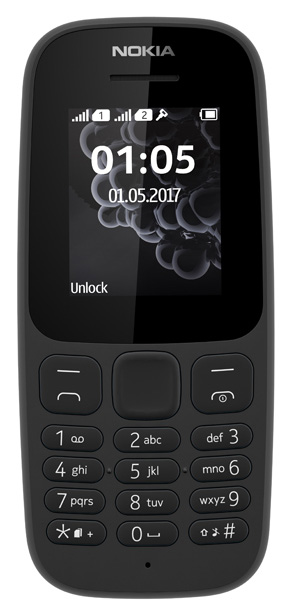 Мобильный телефон Nokia 105 DS (TA-1034) Black