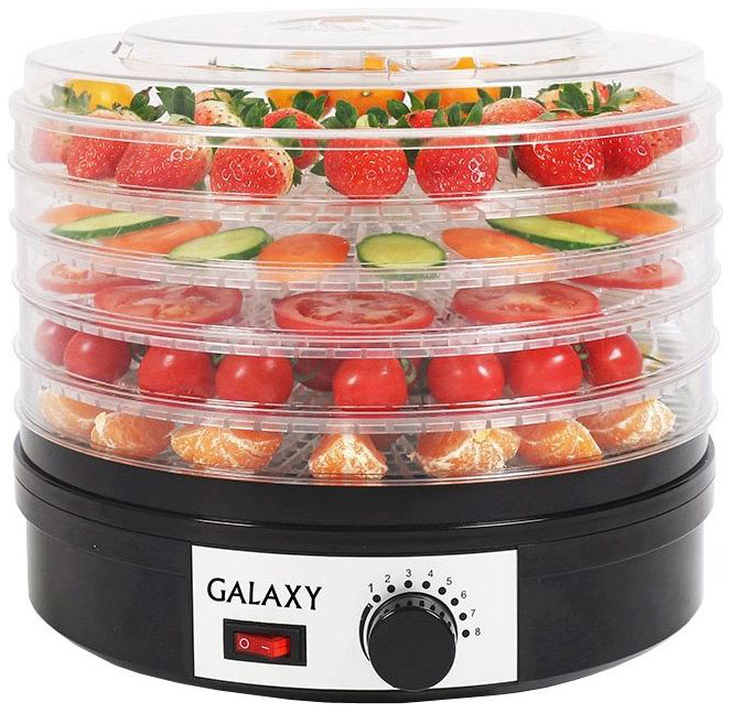 Сушилка для овощей и фруктов Galaxy GL 2630 black