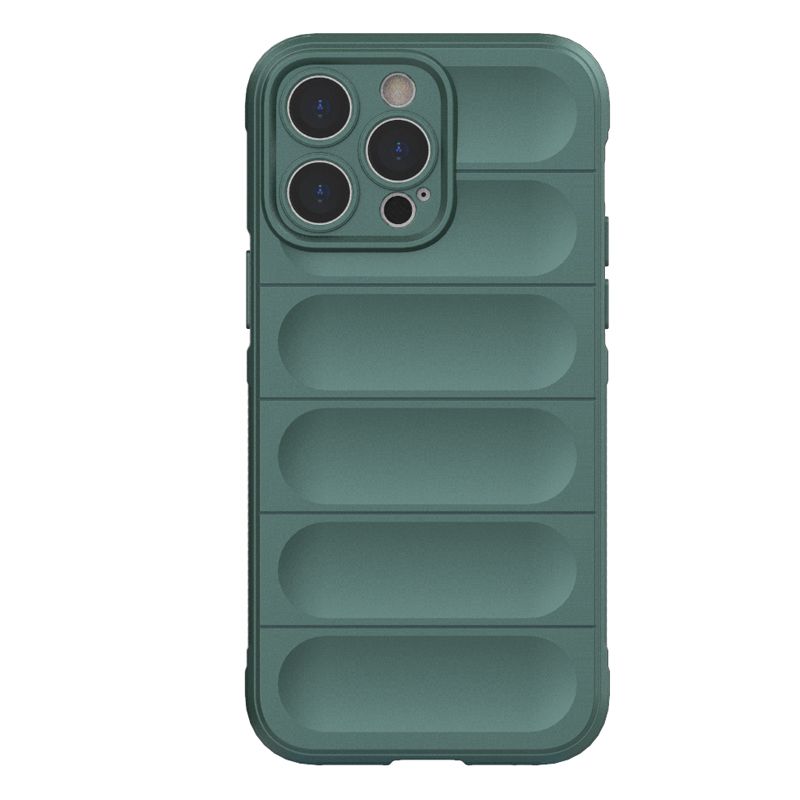 Противоударный чехол Flexible Case для iPhone 14 Pro (зеленый)
