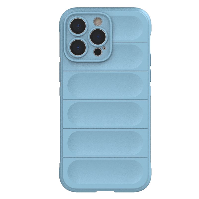 Противоударный чехол Flexible Case для iPhone 14 Pro (голубой)