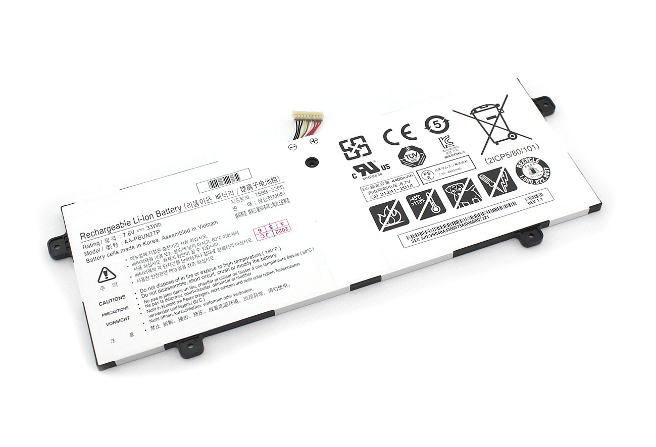 Аккумулятор для ноутбука Samsung XE500C13 XE501C13 AA-PBUN2TP 7.6V 33Wh