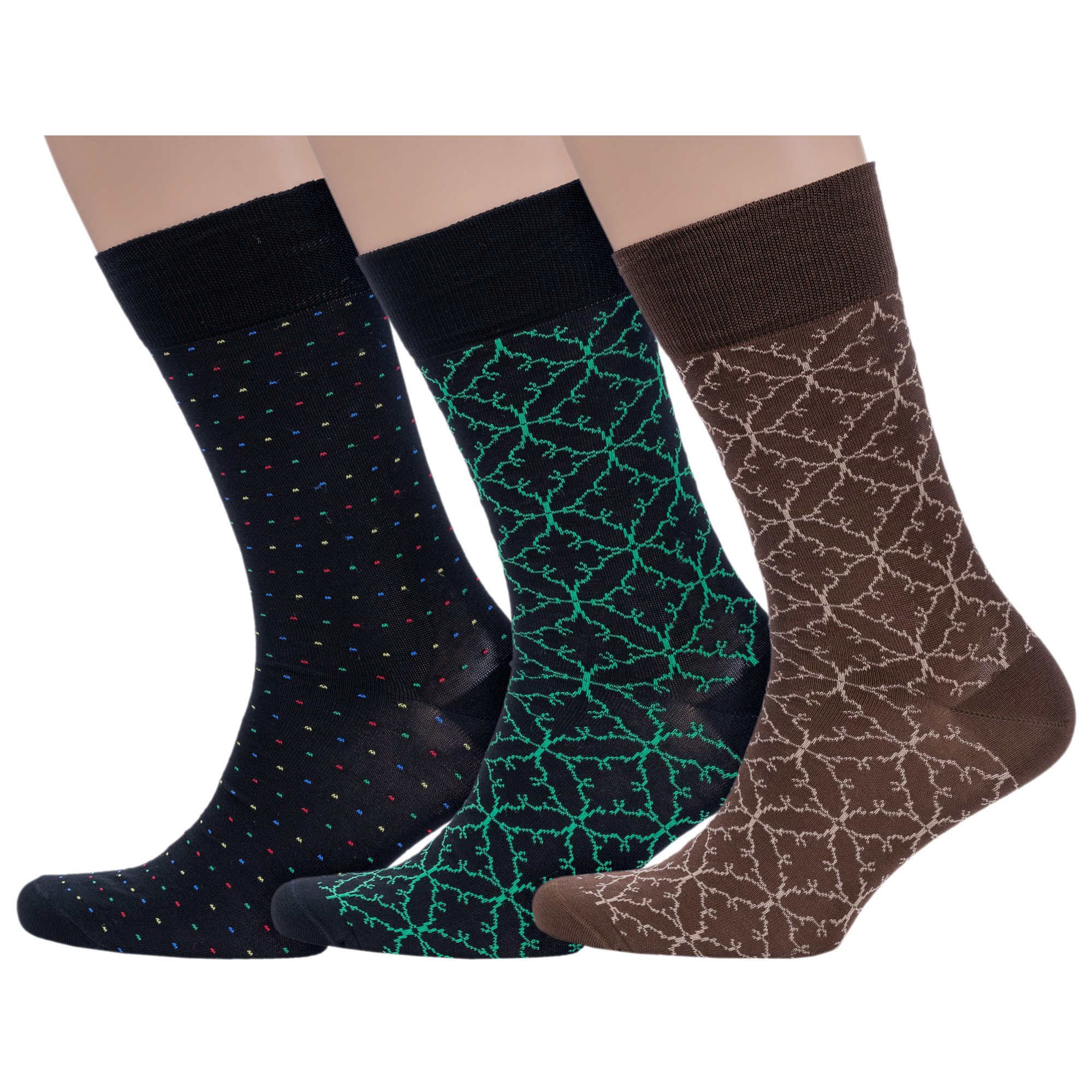 Комплект носков мужских Sergio di Calze 3-20SC3 разноцветных 27