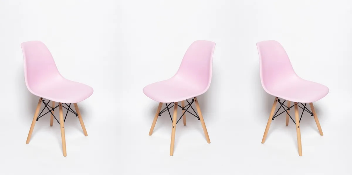 Комплект стульев 3 шт. La Room SC-001, розовый/бежевый