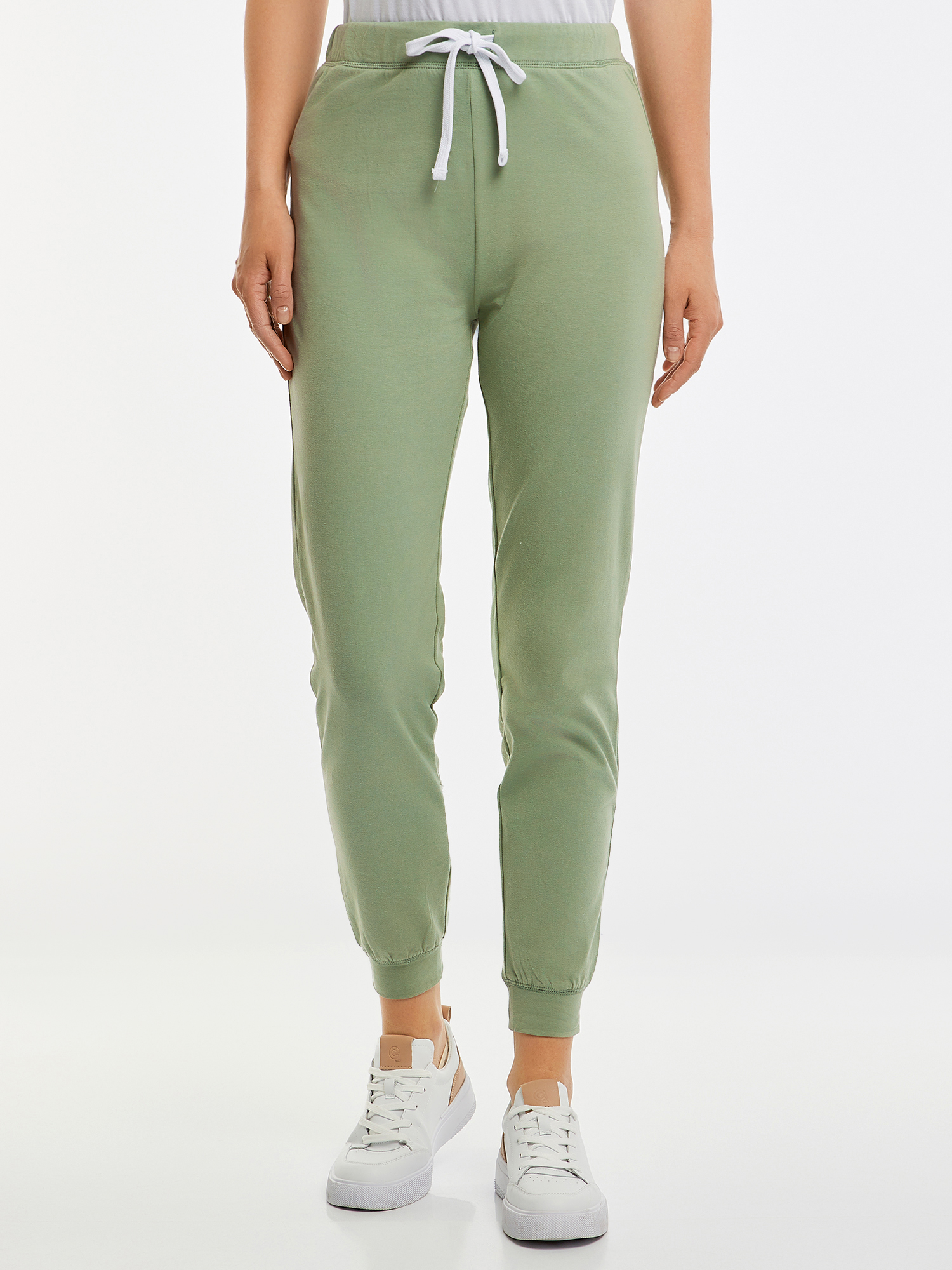 Спортивные брюки женские oodji 16701082 зеленые 2XS