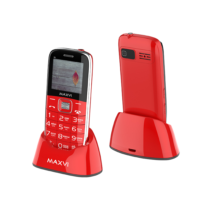 Мобильный телефон Maxvi B6 Red