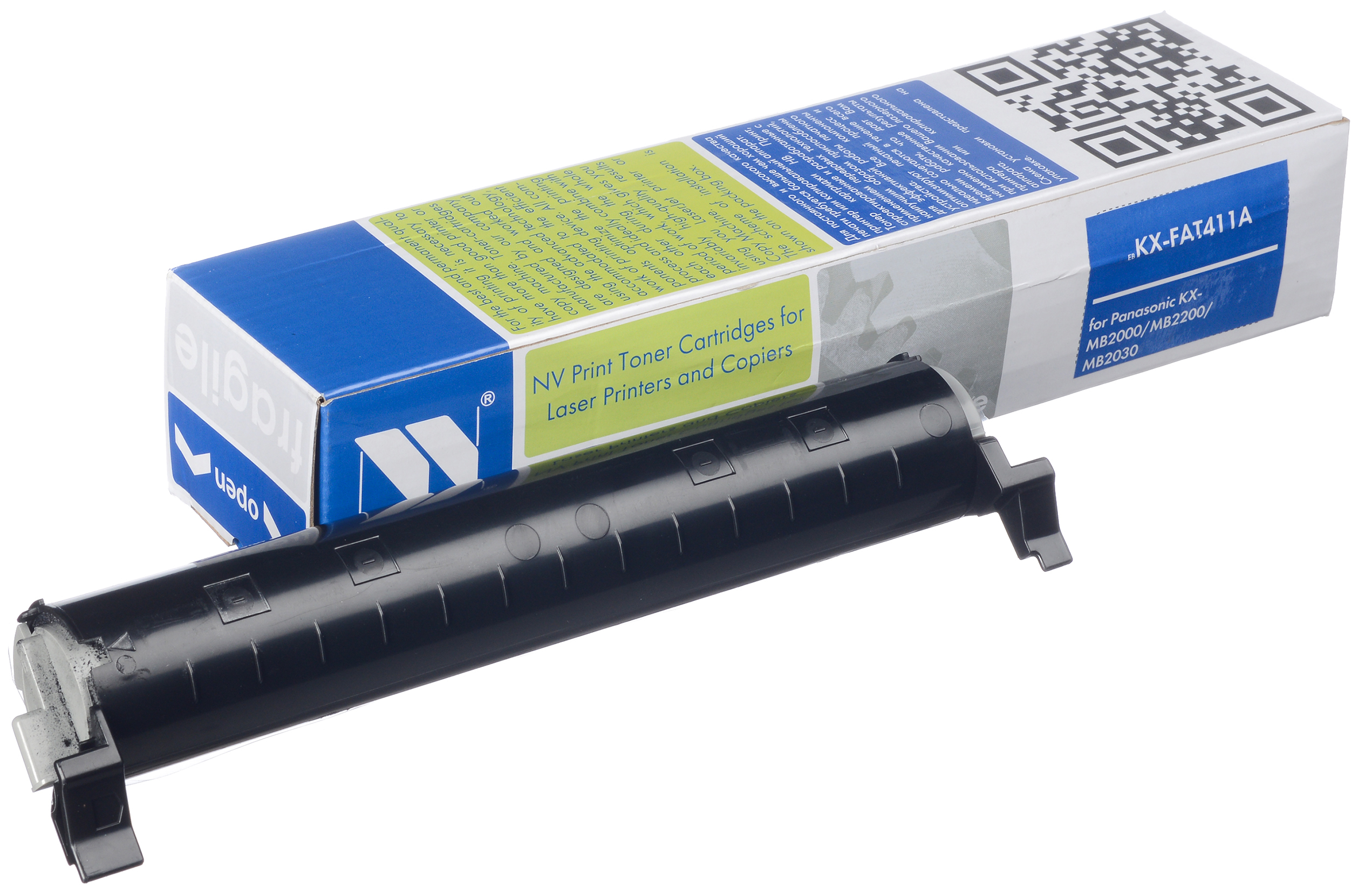 Картридж для лазерного принтера NV Print KX-FAT411A, черный