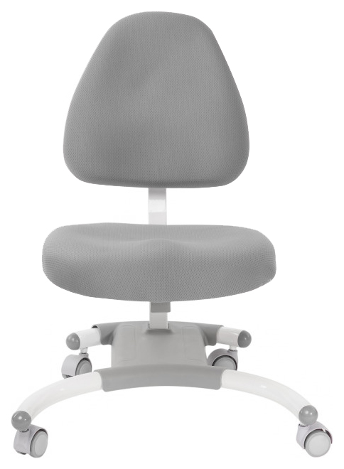 Подростковое кресло для дома FunDesk Ottimo (цвет обивки: серый, цвет каркаса: белый)