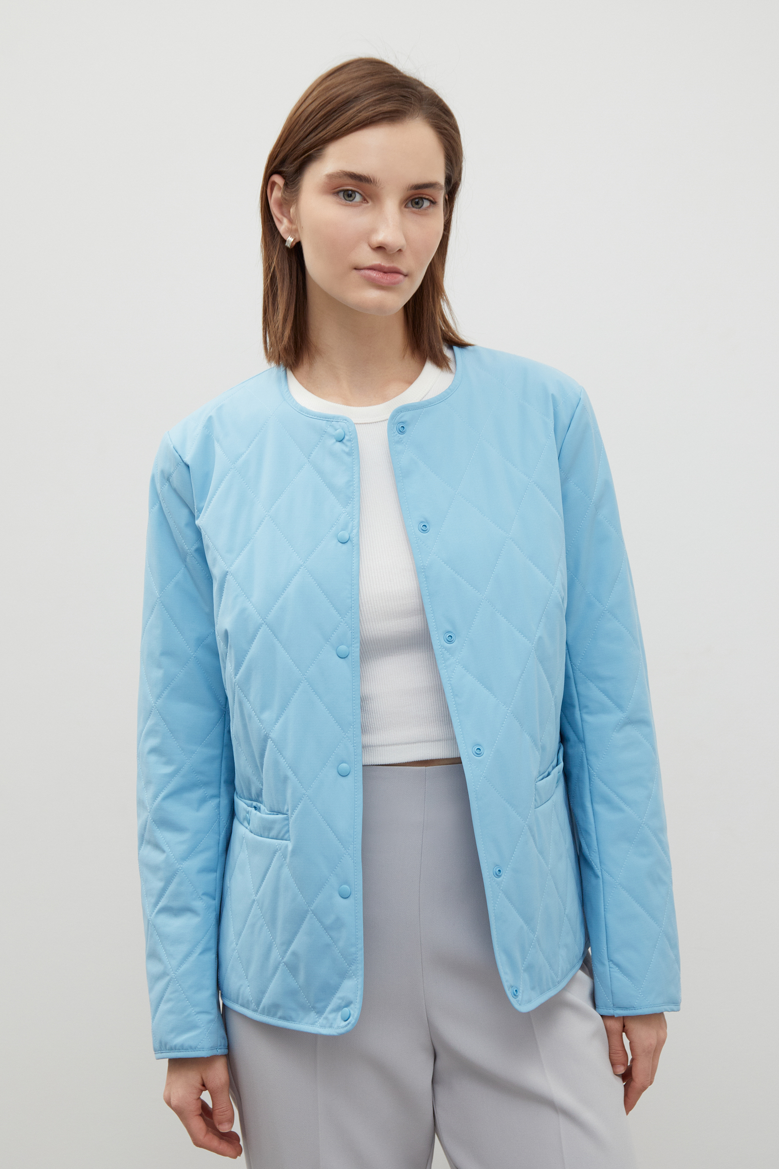 Куртка женская Finn Flare FBD11046 голубая XL