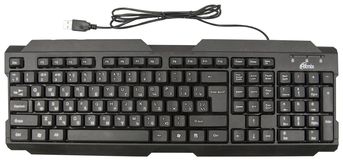Проводная клавиатура Ritmix RKB-121 Black