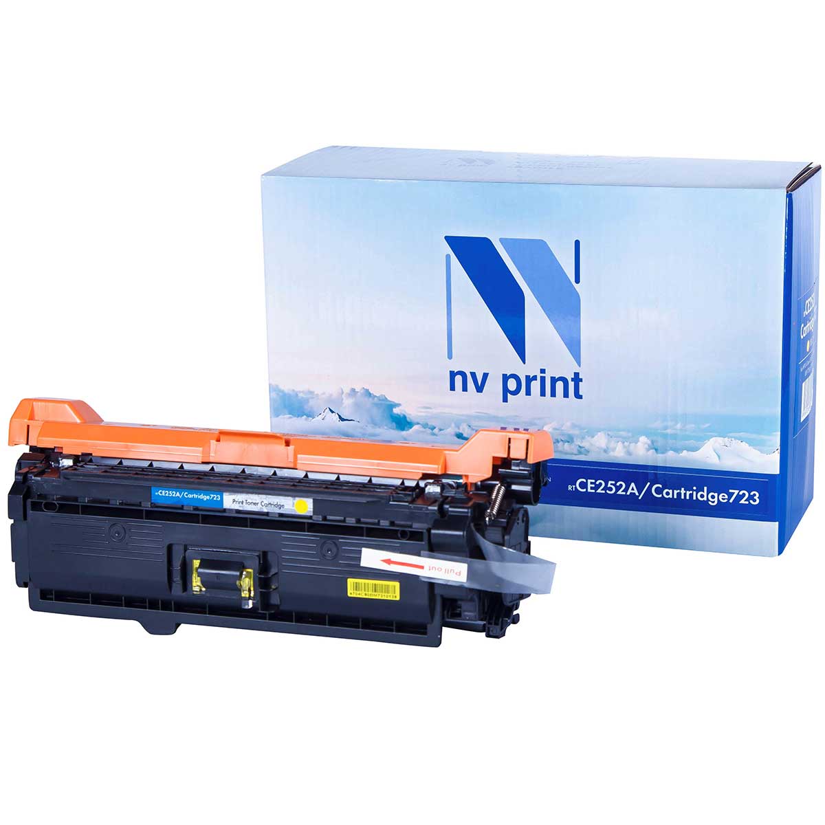 Картридж для лазерного принтера NV Print CE252A/723Y, Yellow