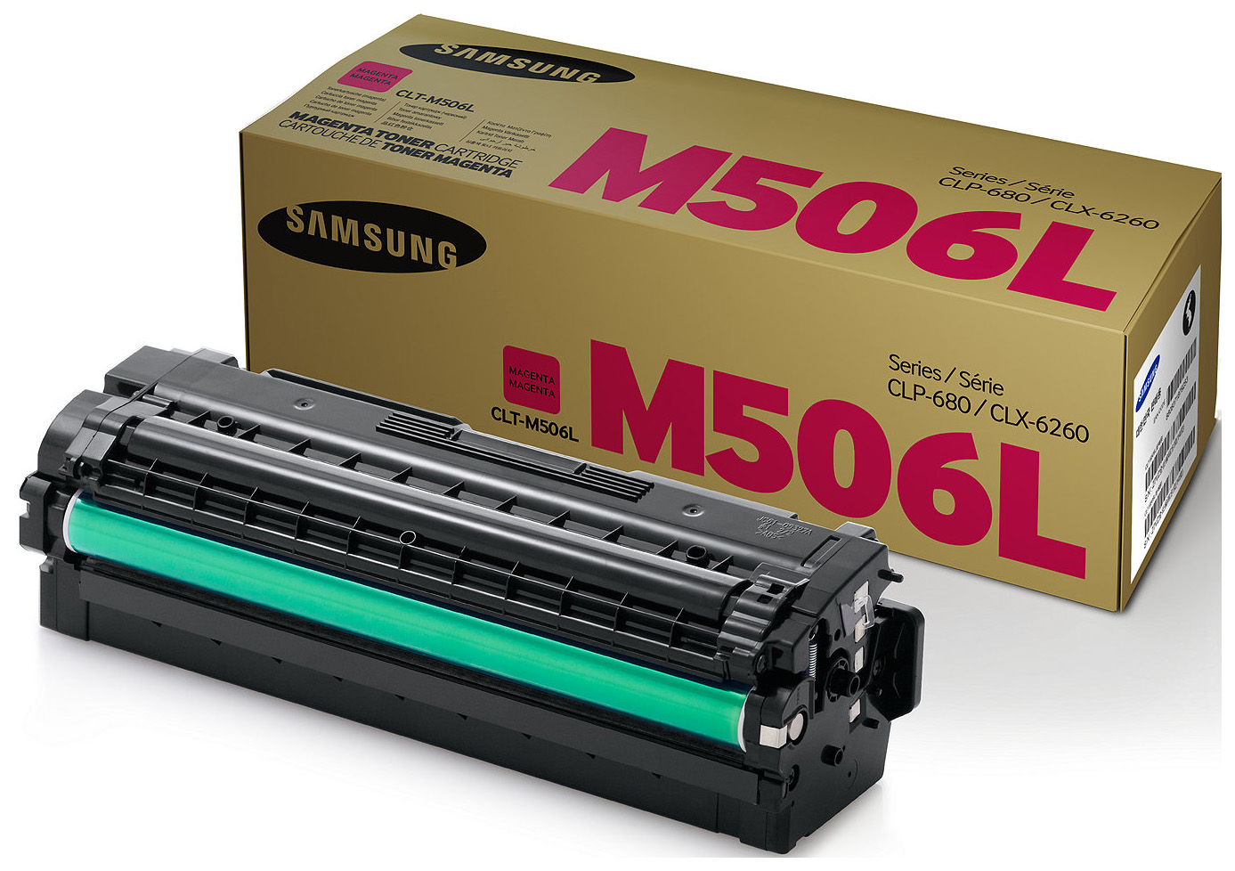 Картридж для лазерного принтера Samsung CLT-M506L, пурпурный, оригинал