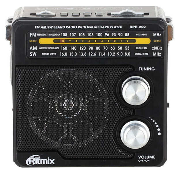 Радиоприемник Ritmix RPR-202 Black