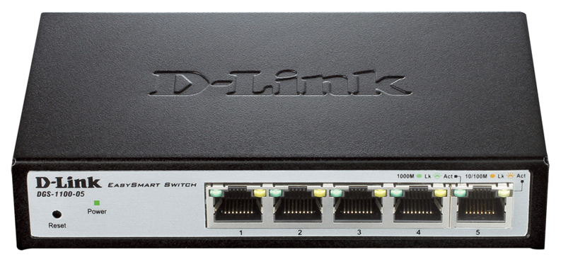 Коммутатор D-Link EasySmart DGS-1100-05 Black