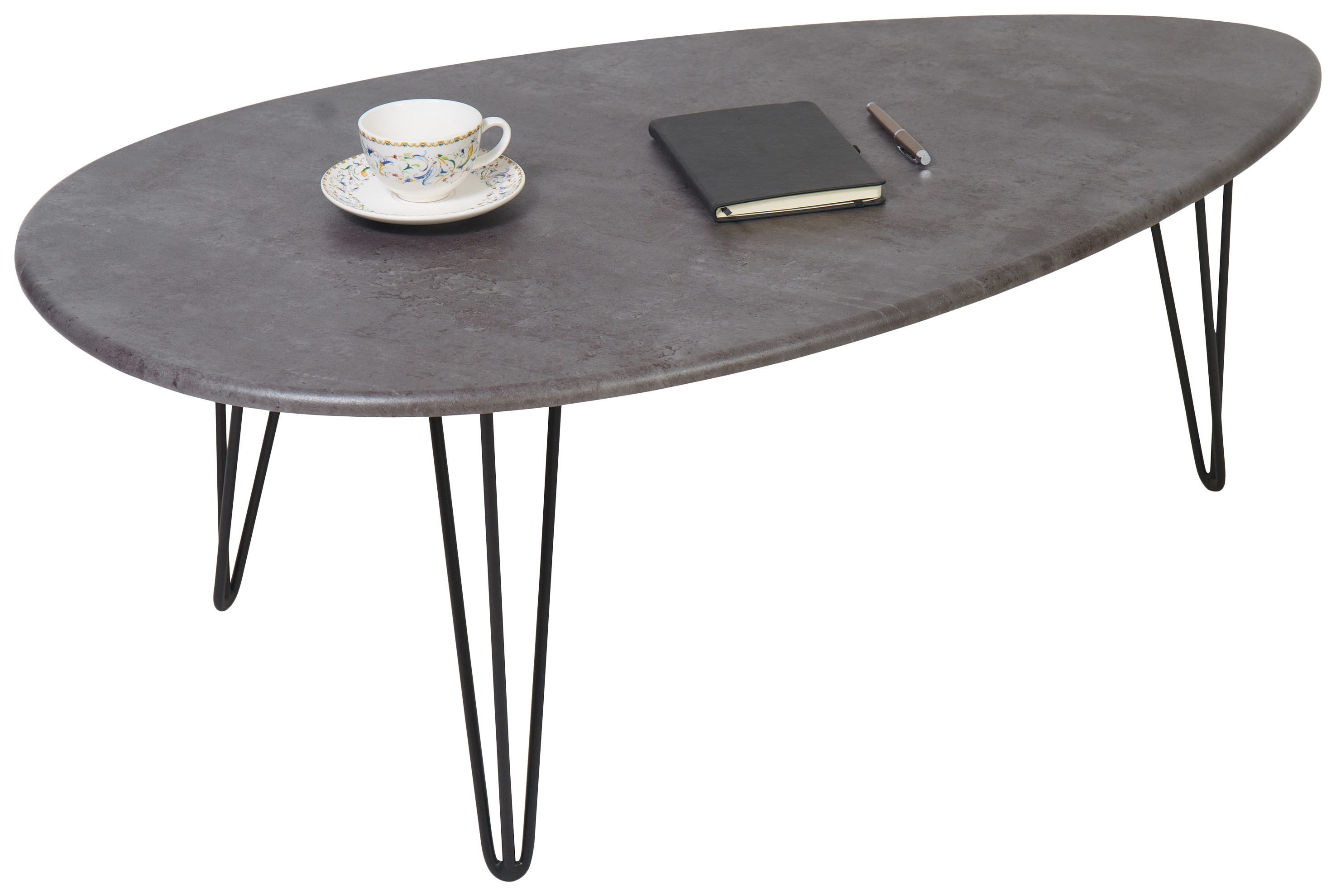 Журнальный столик Мебелик Шеффилд 2581 120х70х44,6 см, серый бетон
