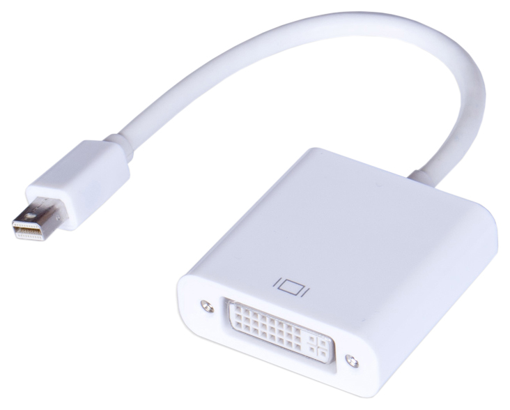 Адаптер GAL Mini DisplayPort-DVI, M-F White