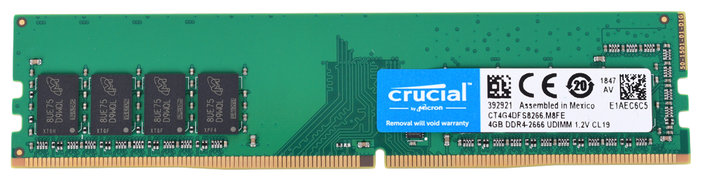 Оперативная память Crucial 4Gb DDR4 2666MHz (CT4G4DFS8266)