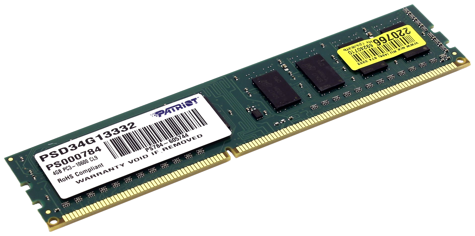 Оперативная память Patriot Signature Series 4Gb DDR-III 1333MHz (PSD34G13332)