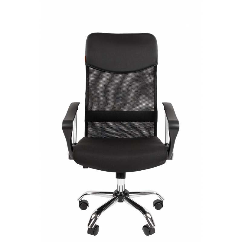 Кресло VT_CHAIRMAN 610 сетка/ткань/экокожа черный, хром