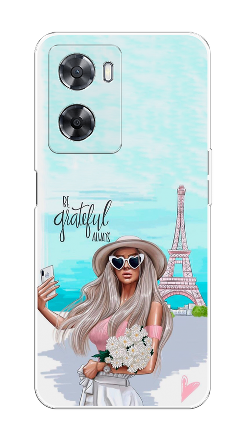 Чехол на Oppo A57 4G/A77 4G/A77s 4G/A57s "Селфи Париж"